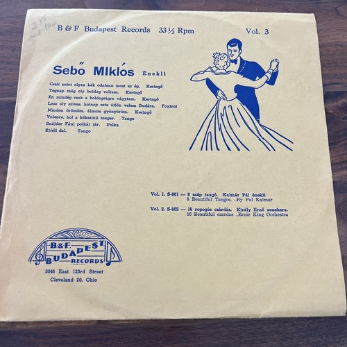 Sebö Miklós Énekli Tango 10" LP Budapest Records S-603 | eBay