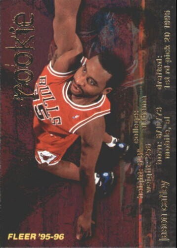 1995-96 Fleer Jason Caffey Chicago Bulls Basketball Card #286 Rookie | eBay