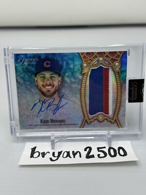 2022 Topps Dynasty Kris Bryant Auto Tri-Color Patch 9/10-Chicago Cubs ...