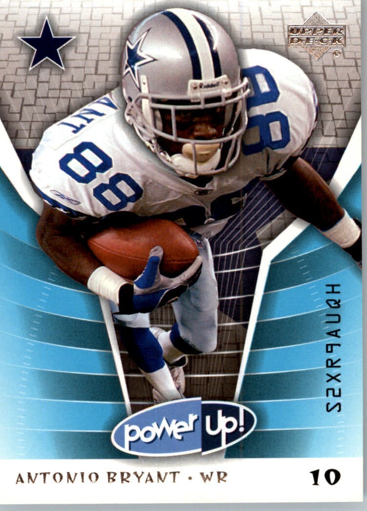 2004 Upper Deck Power Up! Football #25 Antonio Bryant - Dallas Cowboys ...