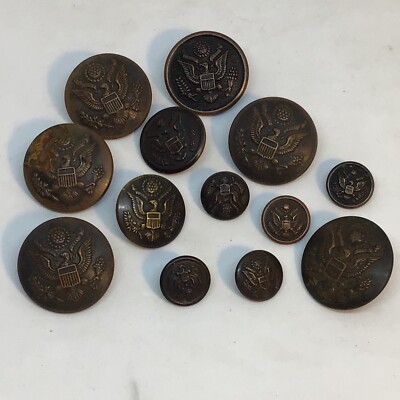 (Lot Of 13) Antique World War I United States Army Buttons | eBay