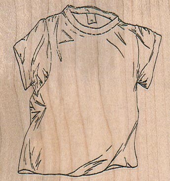 T-Shirt 2 1/2 x 2 1/2" Rubber Stamp, T-shirt Stamp, Clothes Stamp | eBay