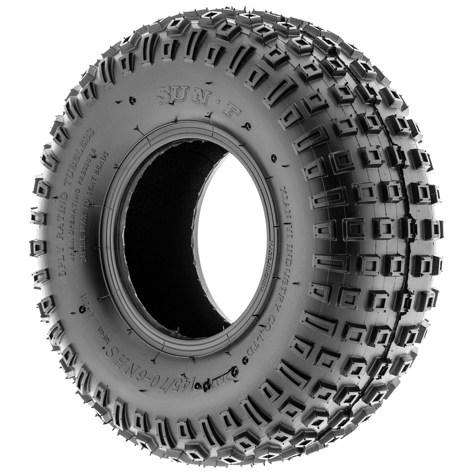 Pair of 2, 145/70-6 145/70x6 Quad ATV All Terrain AT 6 Ply Tires A011 ...