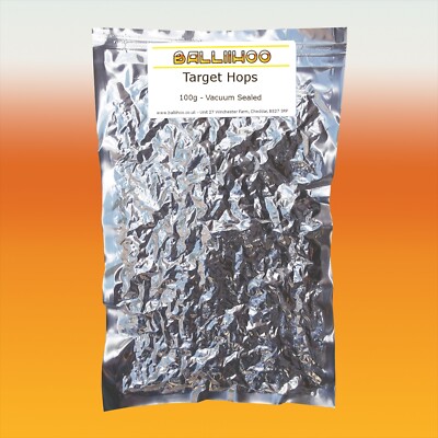 Balliihoo 100g Foil Vacuum Packed Target Hops For Home Brew Beer Making ...