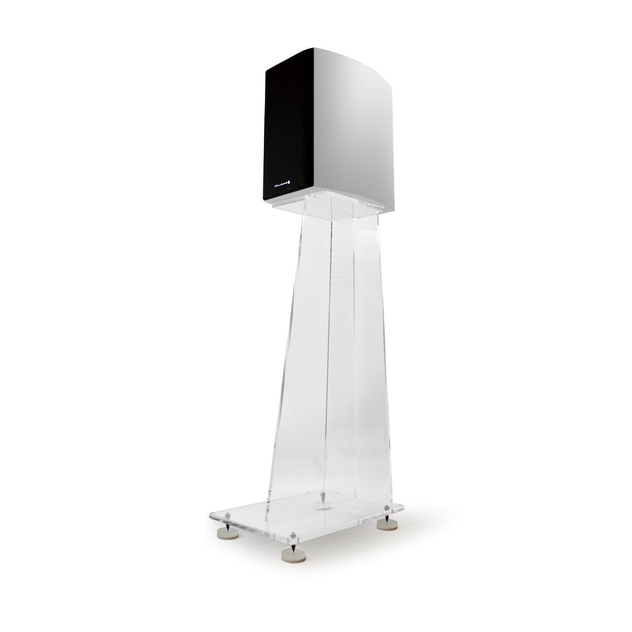 Low Resonance Clear Acrylic Speaker Stands | eBay UK
