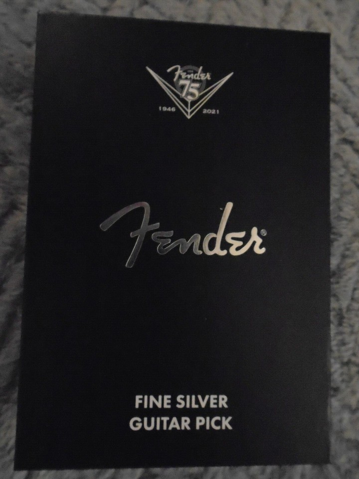 2021 Solomon Islands 1 Oz 75th Anniversary Fender Guitar Pick $2 Silver ...