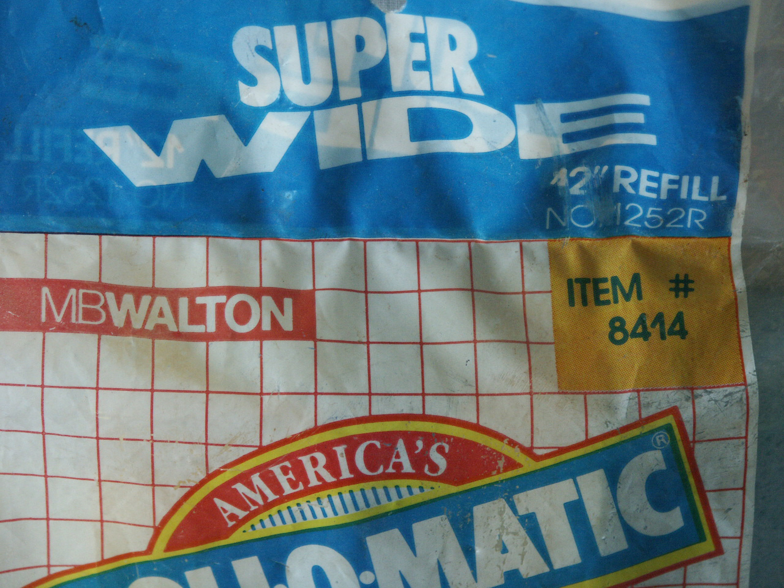 Roll-O-Matic 2 Pack Roller Mop Refills 12 Inch MB Walton 1252R Super ...