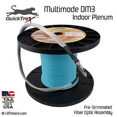 QuickTreX 2 Strand Fiber Optic CABLE PRO-769-M10G-DP-2-LC-2P-1000 330 ...