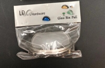 LD Hardware-Glass Cabinet Pull-Frosted Clear-Brushed Nickel - 25-101 | eBay