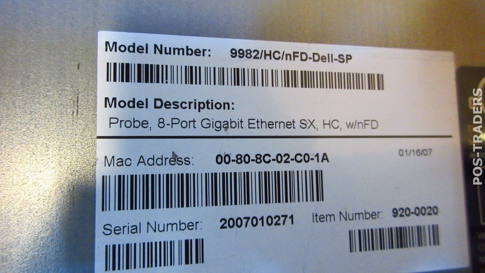 NetScout nGenius 1GB PROBE 9982/HC 4 Port 1000 Network Monitoring INCL ...