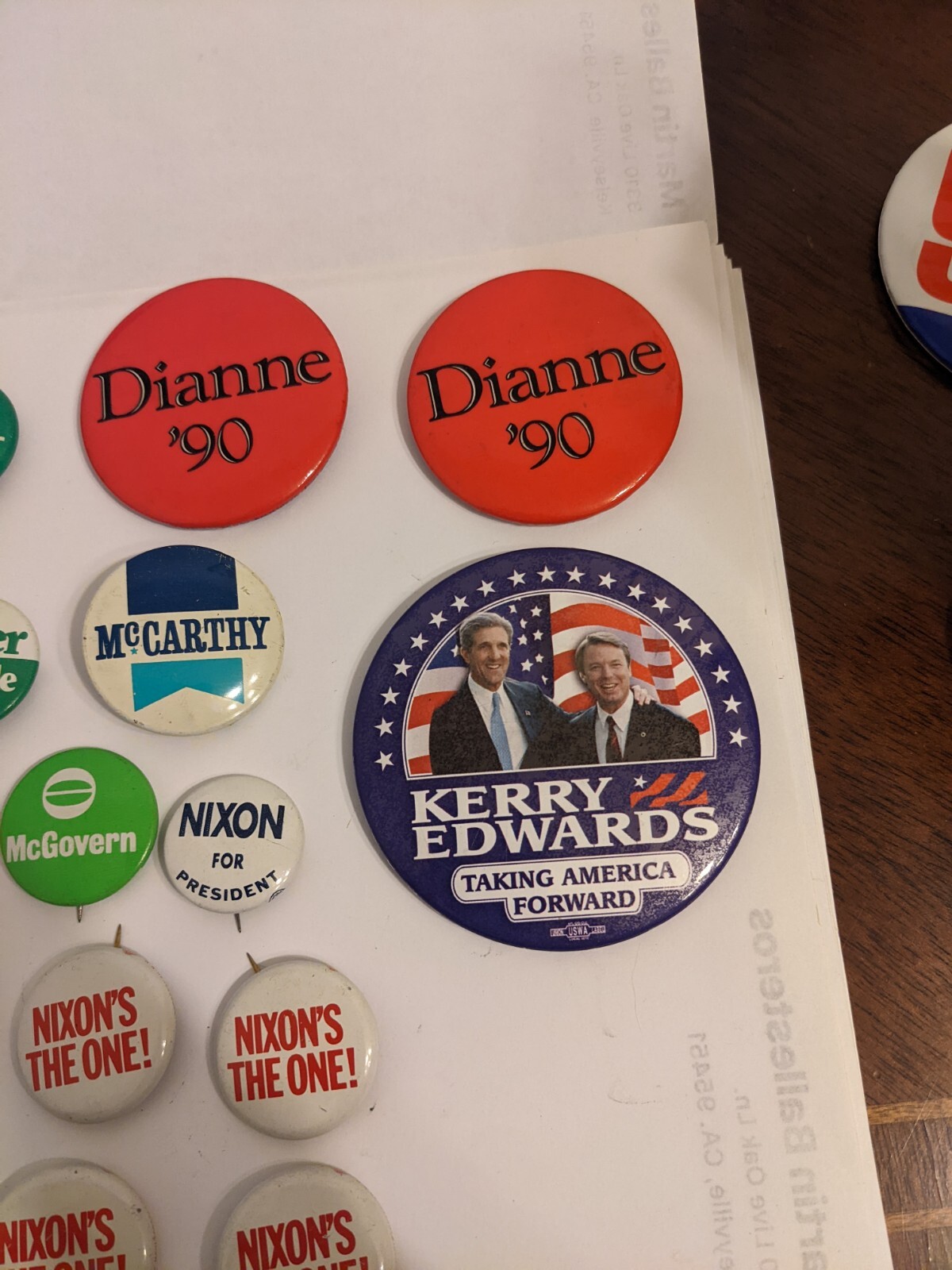 Large LOT of Political Campaign Buttons Pins | eBay