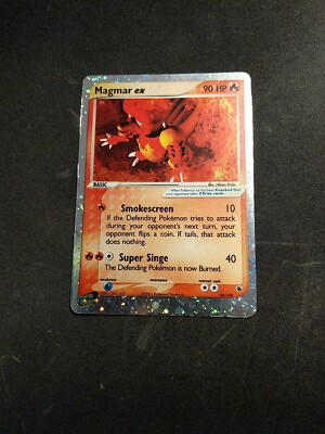 Pokémon TCG Magmar ex EX Ruby and Sapphire 100/109 Holo Ultra Rare | eBay