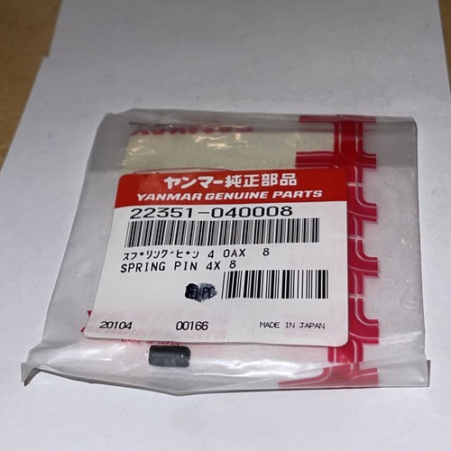 YANMAR MARINE PIN SPRING 4 x 8 mm; P /N 22351-040008 | eBay