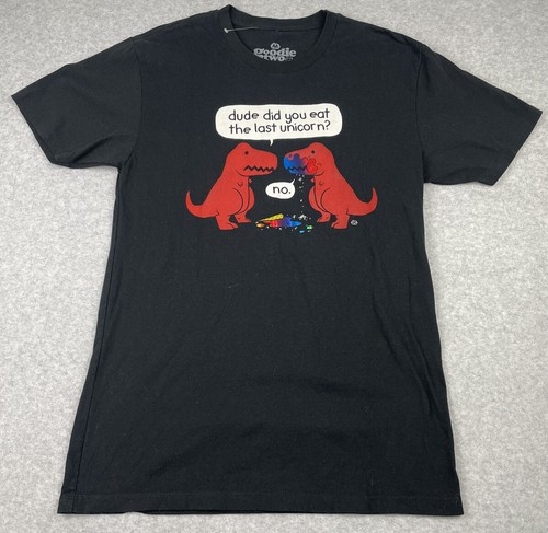 Mens Goodie Black M Medium Dude Did You Eat The Last Unicorn Shirt ...