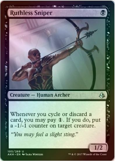1 x Ruthless Sniper - Foil - Amonkhet - LP - Magic The Gathering - MTG ...