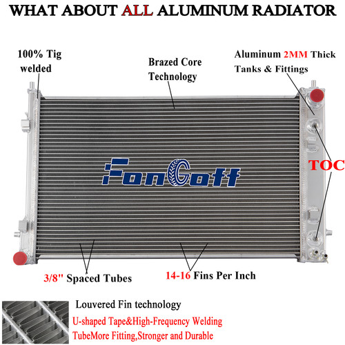 3 Row All Aluminum Radiator FOR 2004 Pontiac GTO Coupe 2-Door V8 5.7L ...
