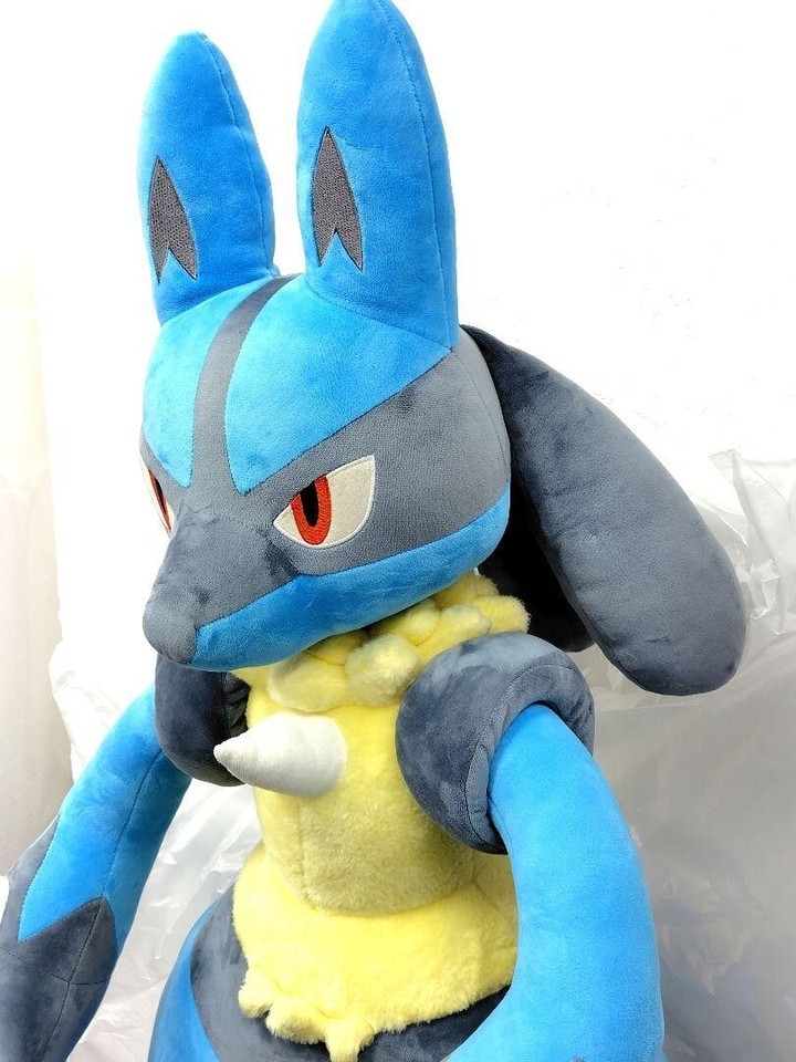Pokemon Center Online Limited Life-Size Lucario Giga Jumbo Plush 1/1 ...