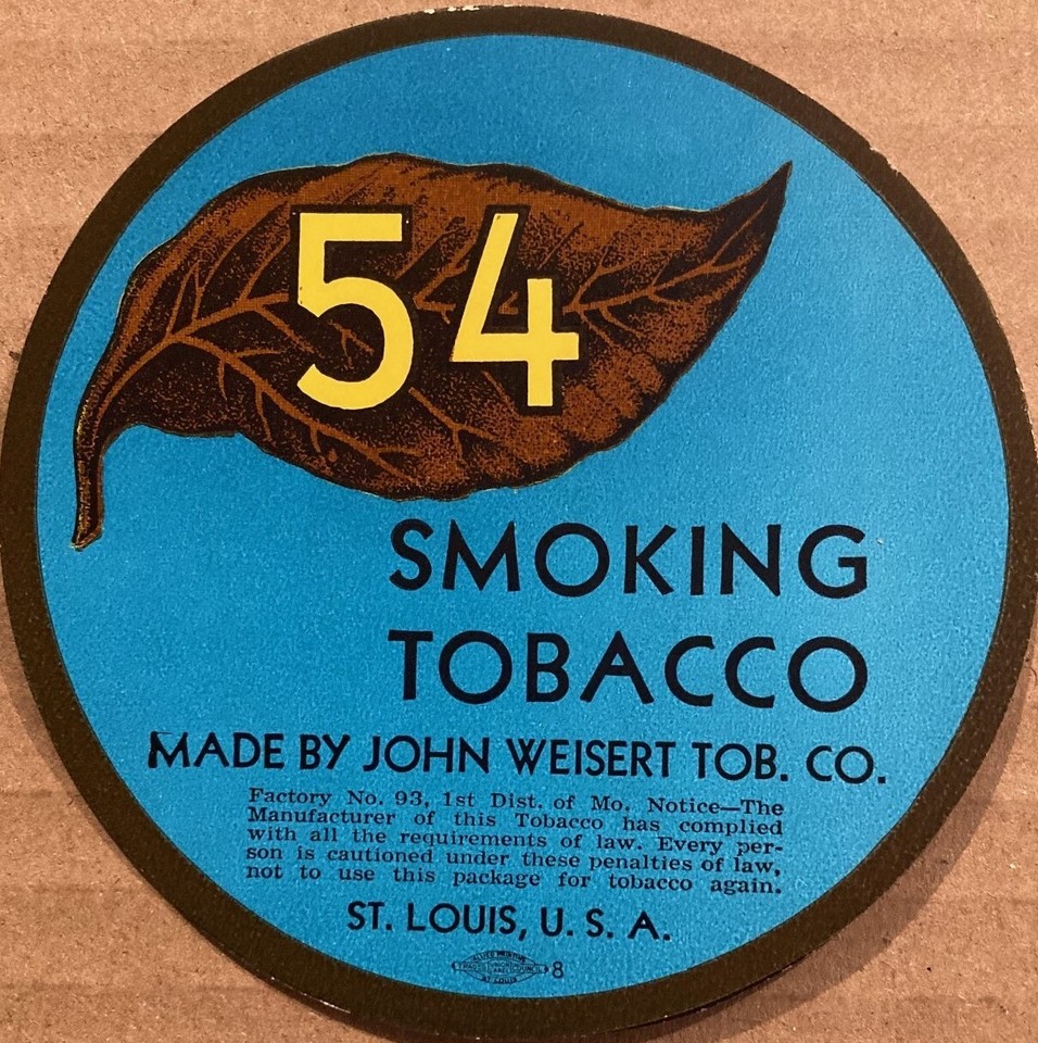 Vintage Lot of Ten (10) Smoking, Chewing & Box Tobacco Labels c-1940s ...