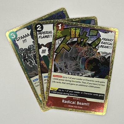 ONE PIECE PRB Pirate Flag Foil English Radical Beam OP01 029 Plus 2 ...