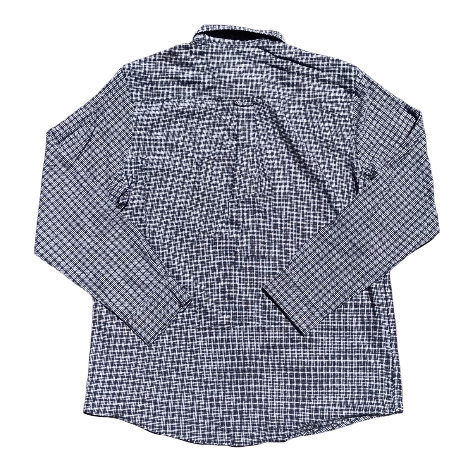 Rivers Mens Flannel shirt top Sz XL Black Check Cotton Button Pocket ...