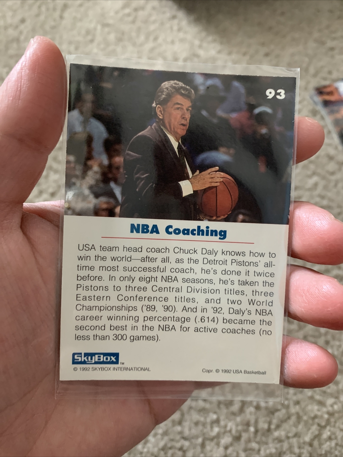 1992 Skybox USA - Chuck Daly #93 for sale online | eBay