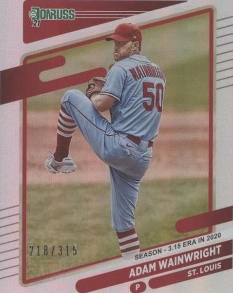 2021 Panini Donruss - Season Stat Line #137 Adam Wainwright /315 for ...
