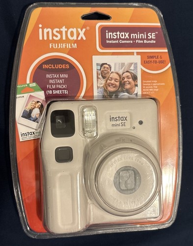 NEW - Fujifilm Instax Mini SE Instant Grey Camera and Film Bundle | eBay