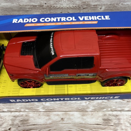 Ford F150 Raptor Red Truck Radio Control Car w/ Controller #27/49 MHz 3 ...