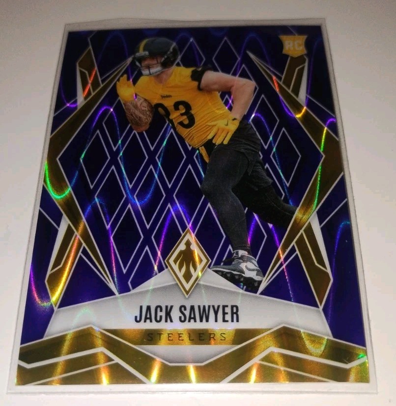 2025 Panini Phoenix - Rookies Jack Sawyer #233 Purple Seismic /49 (RC ...