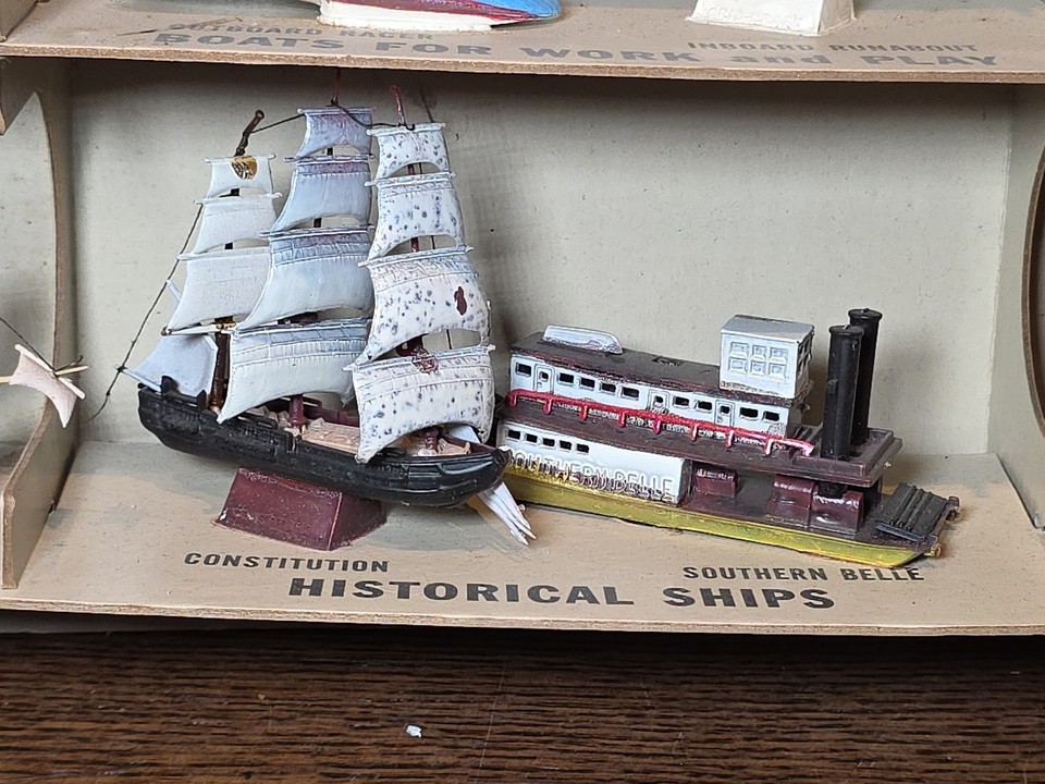 VTG 50s Toy Store Display Ideal Precision Miniatures Cars Vehicles ...