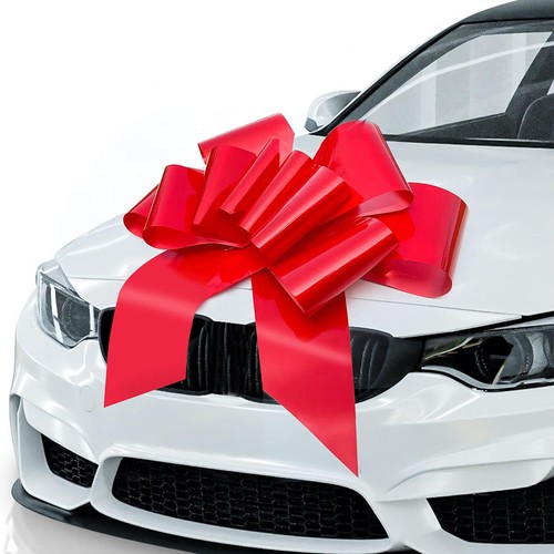 1pcs Huge Car Bow (Red, 30 Inch, 1 Pack), Big Gift Wrapping Bow for ...