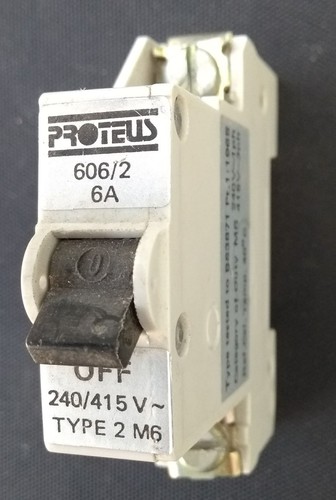 PROTEUS S.P MCB 32A, 16A, 10A, 6A 632/2, 616/2, 610/2, 606/2 All Type 2 ...
