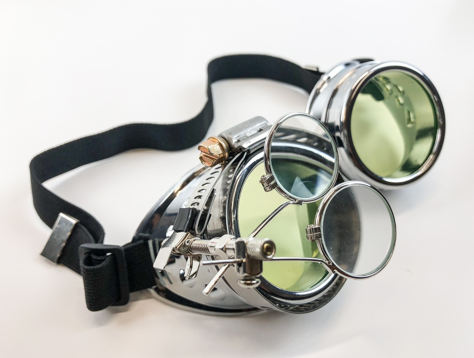 Steampunk Goggles Crazy GCG Burning man Cosplay Costume Mad Scientist ...