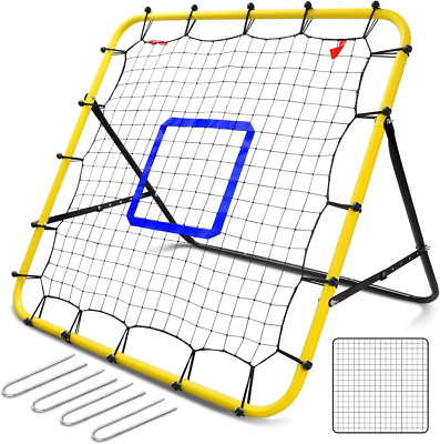 Versatile 3.3ft Baseball & Softball Rebounder Net with Multi-Angle ...