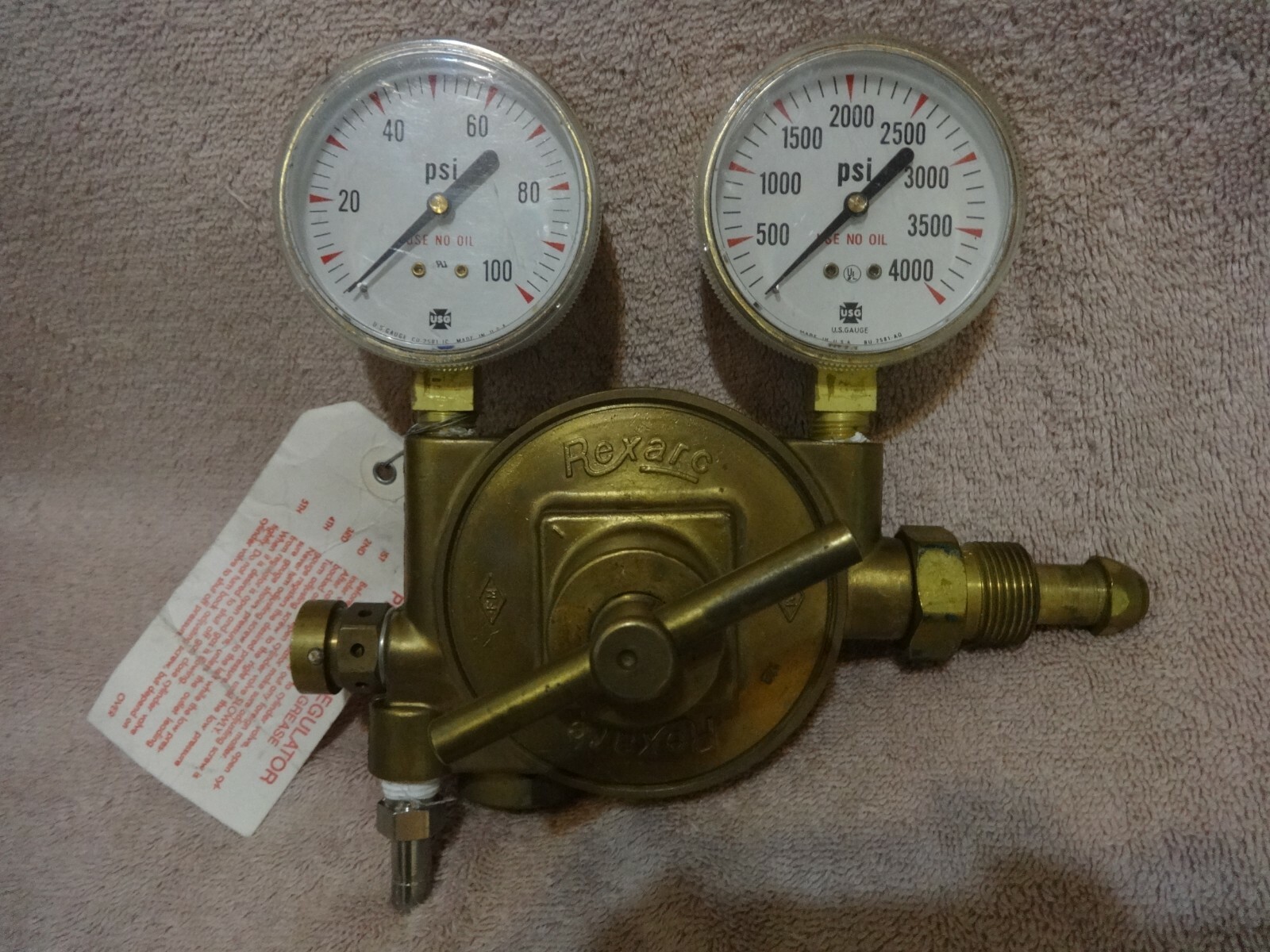 REXARC TWO STAGE OXYGEN GUAGE | eBay