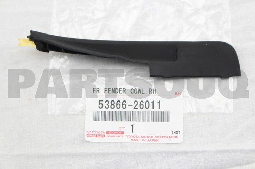 5386626011 Genuine Toyota SEAL, FRONT FENDER TO COWL SIDE, RH 53866 ...