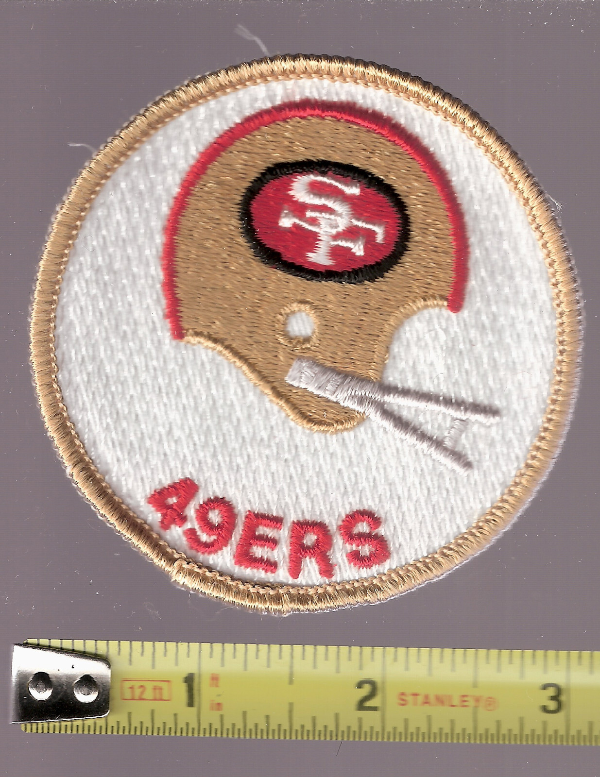 2 VINTAGE San Francisco 49ers 3 inch patches One Bar and Two Bar | eBay