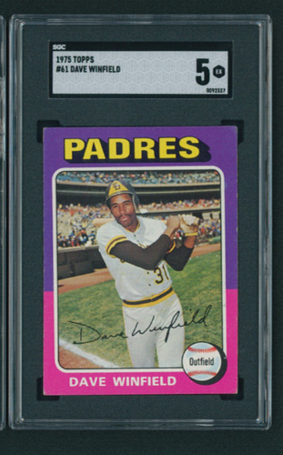 1975 Topps Dave Winfield #61 SGC 5 EX SAN DIEGO PADRES YANKEES GREAT ...
