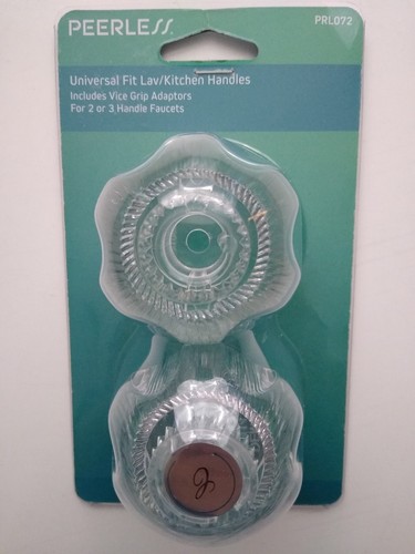 Peerless PRL072 Universal Fit Bath/Kitchen Hot Cold Knob Handles | eBay