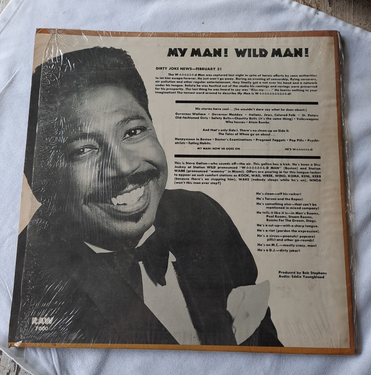 Steve Gallon: My Man Wild Man! Wild Man Steve Vinyl LP RAW 7000 | eBay