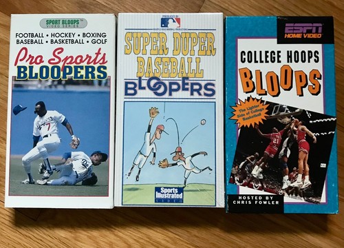 Vintage VHS Lot, Pro Baseball College Hoops Bloops Funnies Sports ...