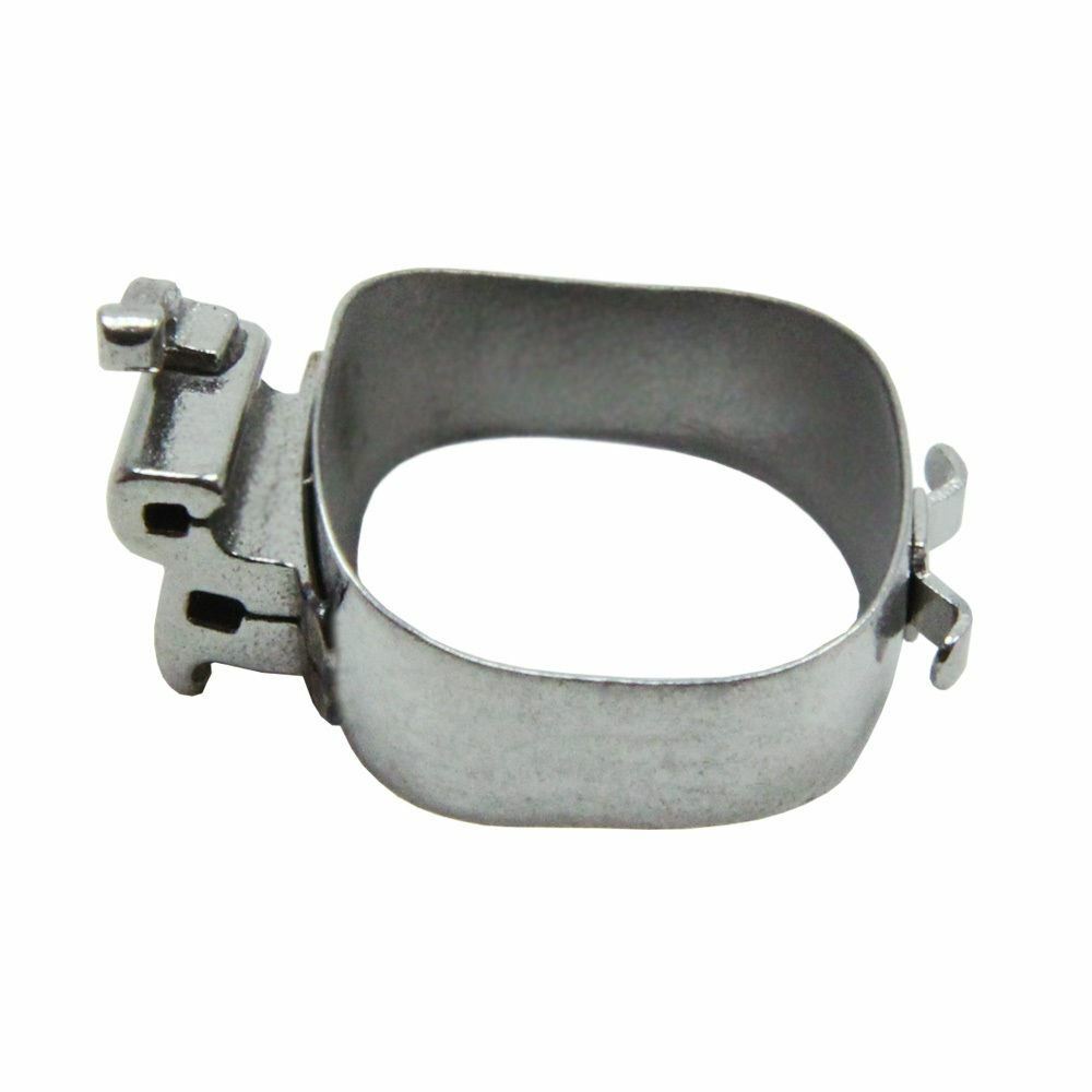 10 DSI Dental Orthodontic Molar Bands Double Buccal Tube Bracket Lower ...