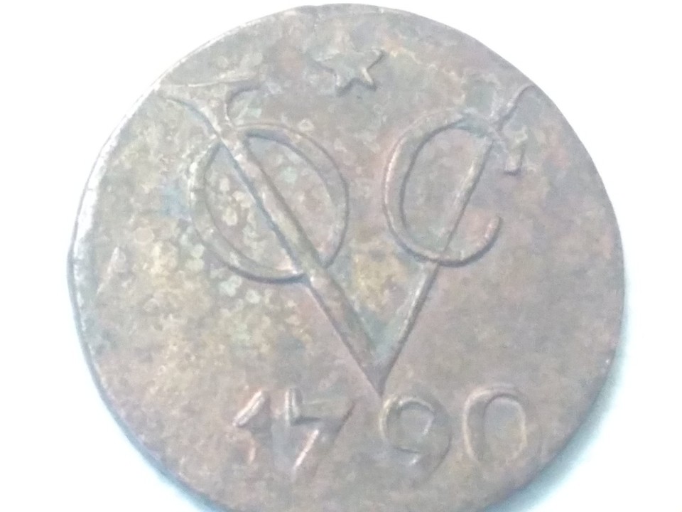 Vintage World Coin, VOC, 1 Duit, Utrecht, 1790, Netherlands East Indies ...