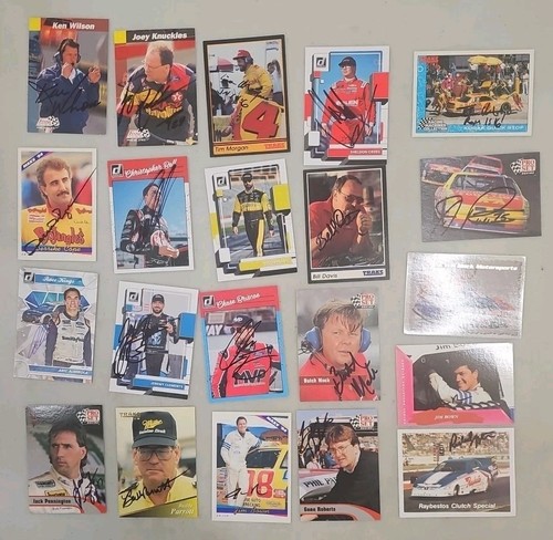 Mixed Drivers Autograph Card Lot Autographed In Person. NASCAR, See Ad ...