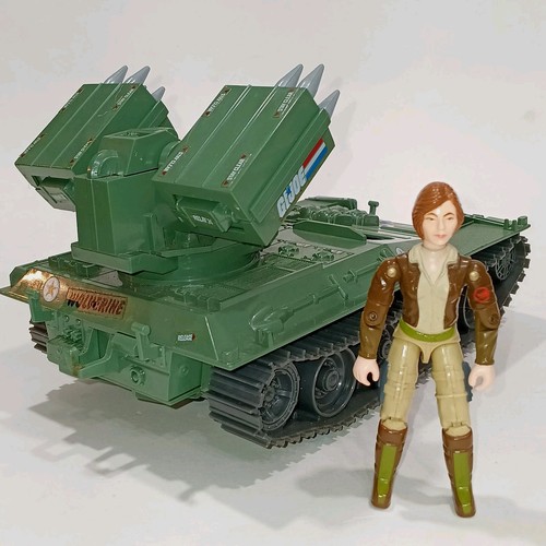 Vintage 1983 GI Joe Wolverine Armored Missile Vehicle & Cover Girl ...