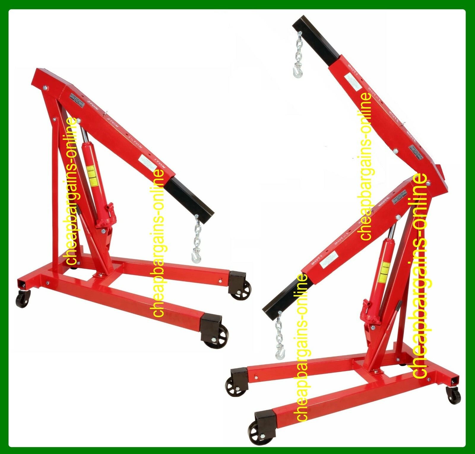 ENGINE CRANE 3 Ton FOLDS UP 3000 kg LIFT MOTOR LIFTER REMOVER 12T ...