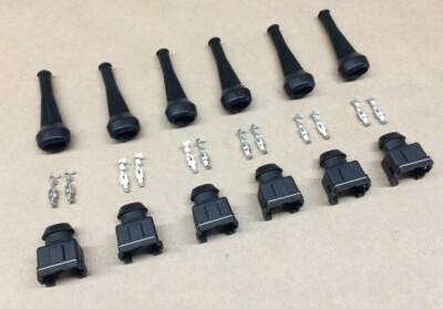 Bosch EV1 Style Fuel Injector Connector w/Terminals and Boots (6 Cyl ...