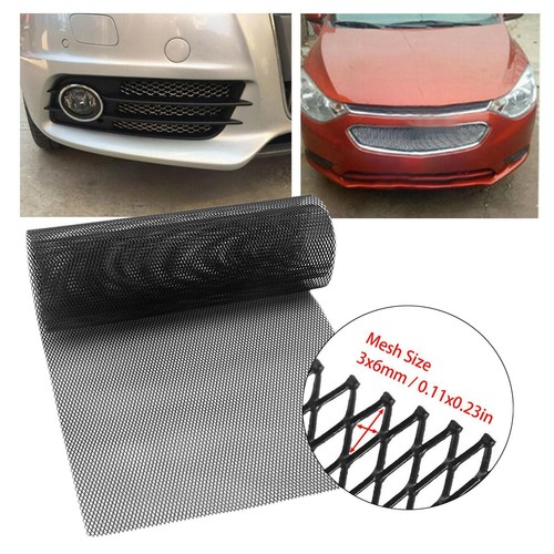 Car Grill Mesh Universal Black Metal Mesh Aluminum Alloy | eBay