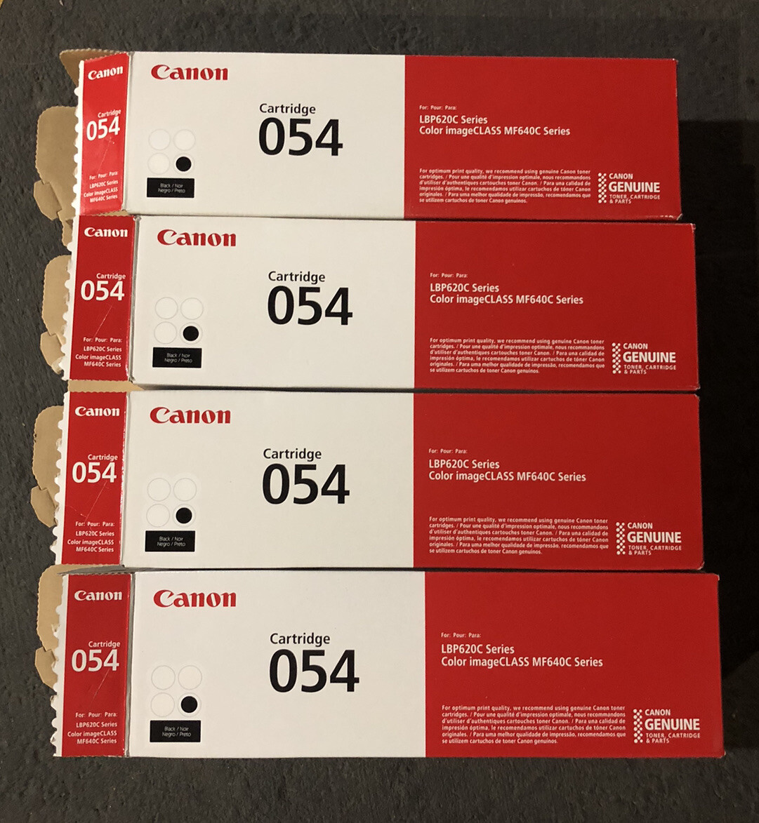 Canon 054 EMPTY Toners In Box Black. PLEASE NOTE THAT THESE ARE EMPTY ...
