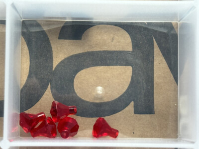 LEGO Parts - Trans-Red Rock 1 x 1 Jewel 24 Facet - No 30153 - QTY 5 | eBay